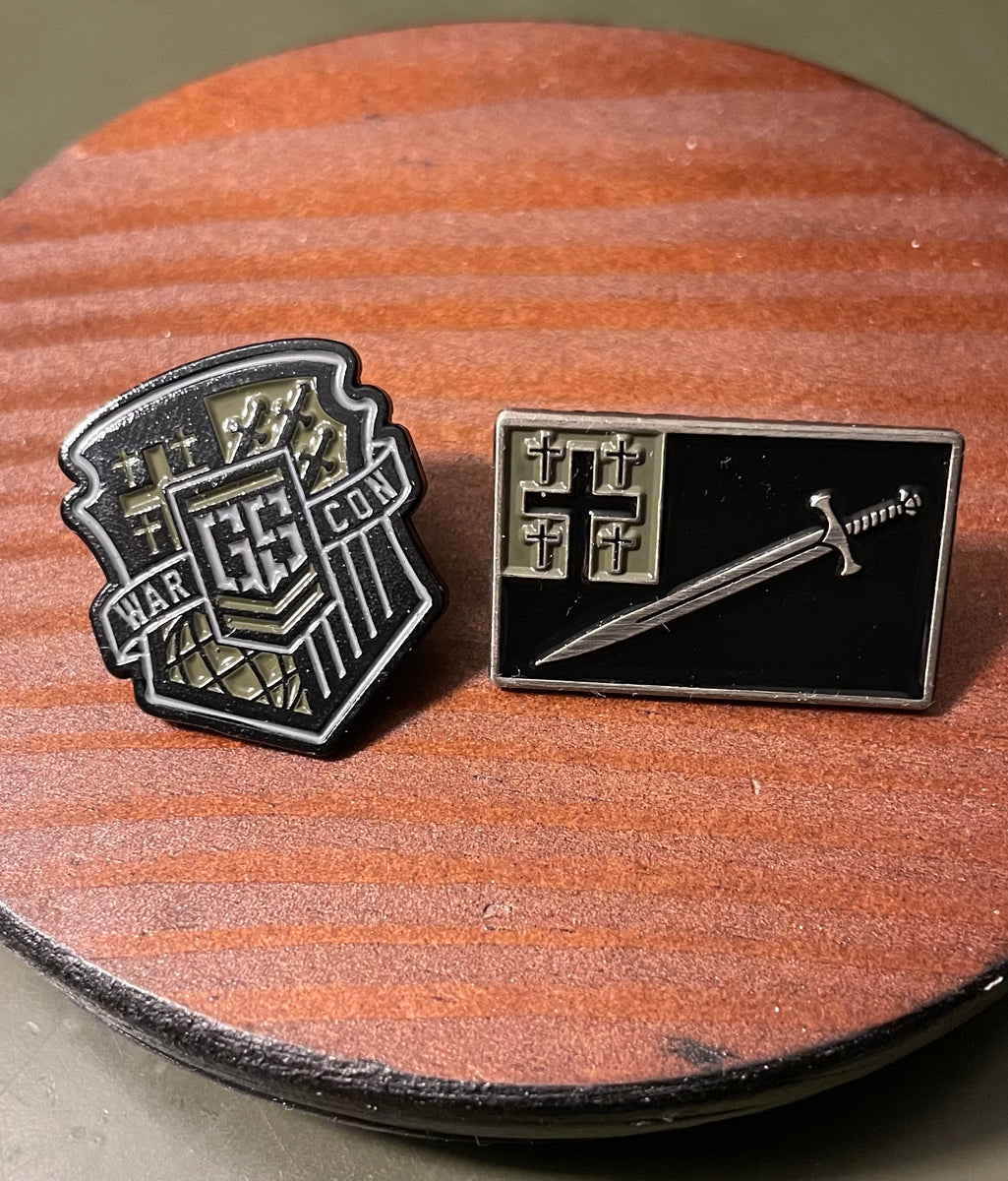 GSWARCON Flag & Shield Lapel Pins – Disciple Christian Motorcycle Club