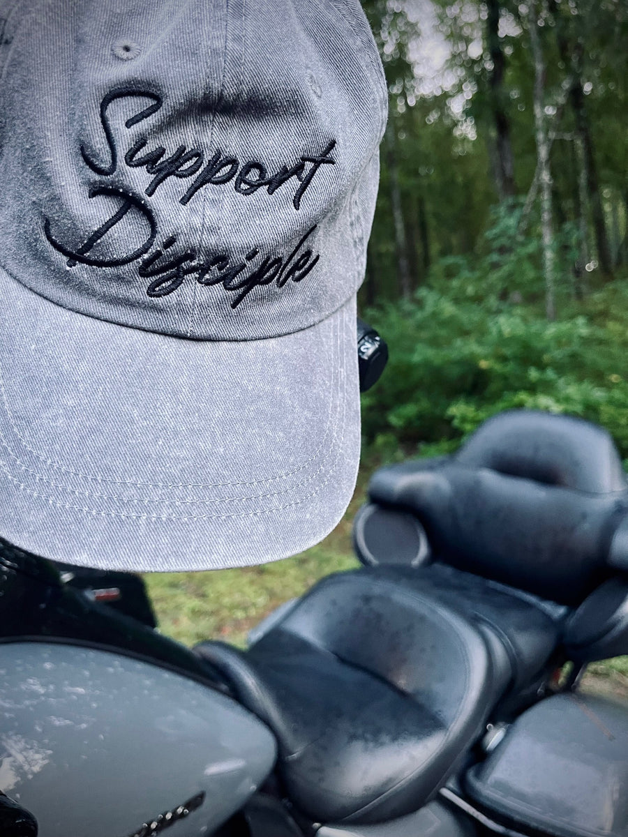 Black Leopard & Gray Script Support Disciple Women's Hats – Disciple ...