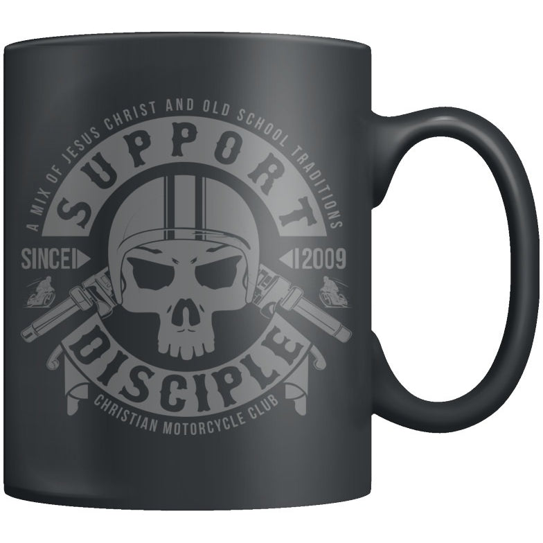 Support Disciple Skull Coffee Mug – Disciple Christian Motorcycle Club