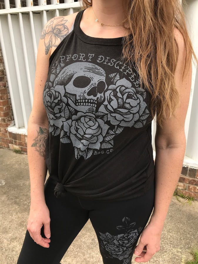 Women's Skull and Roses Tank – Disciple Christian Motorcycle Club