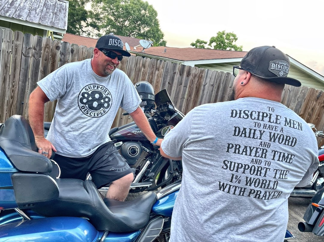 Original Gray 888 Support Shirt – Disciple Christian Motorcycle Club